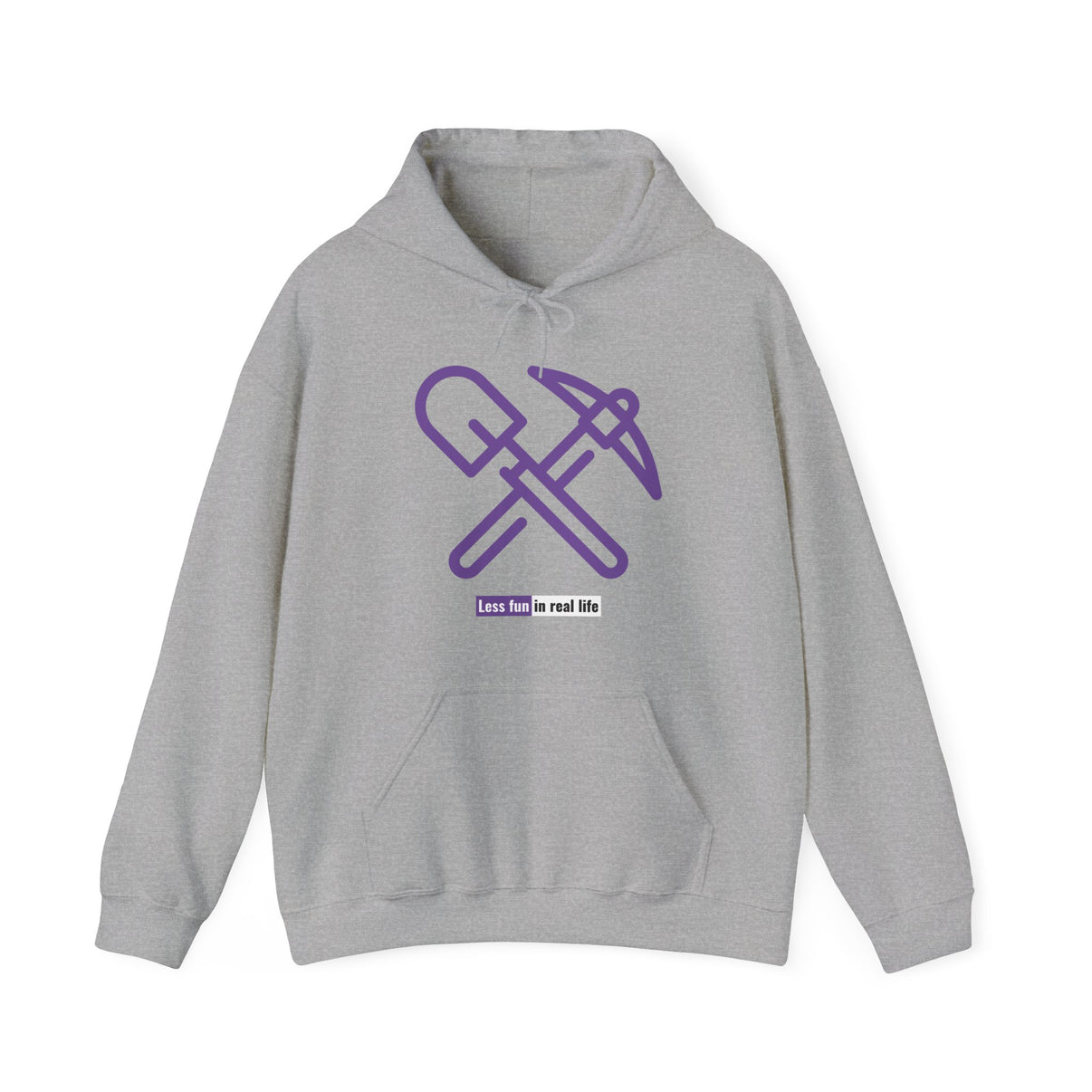 Mining is Less Fun in Real Life Hoodie – Left Handed Wrench
