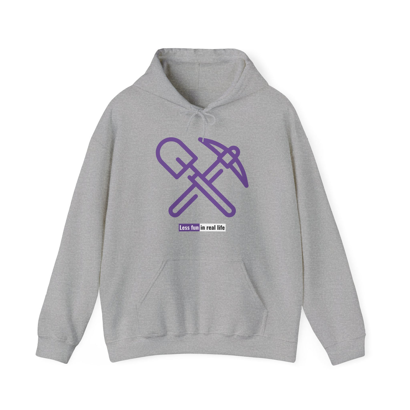Mining is Less Fun in Real Life Hoodie – Left Handed Wrench