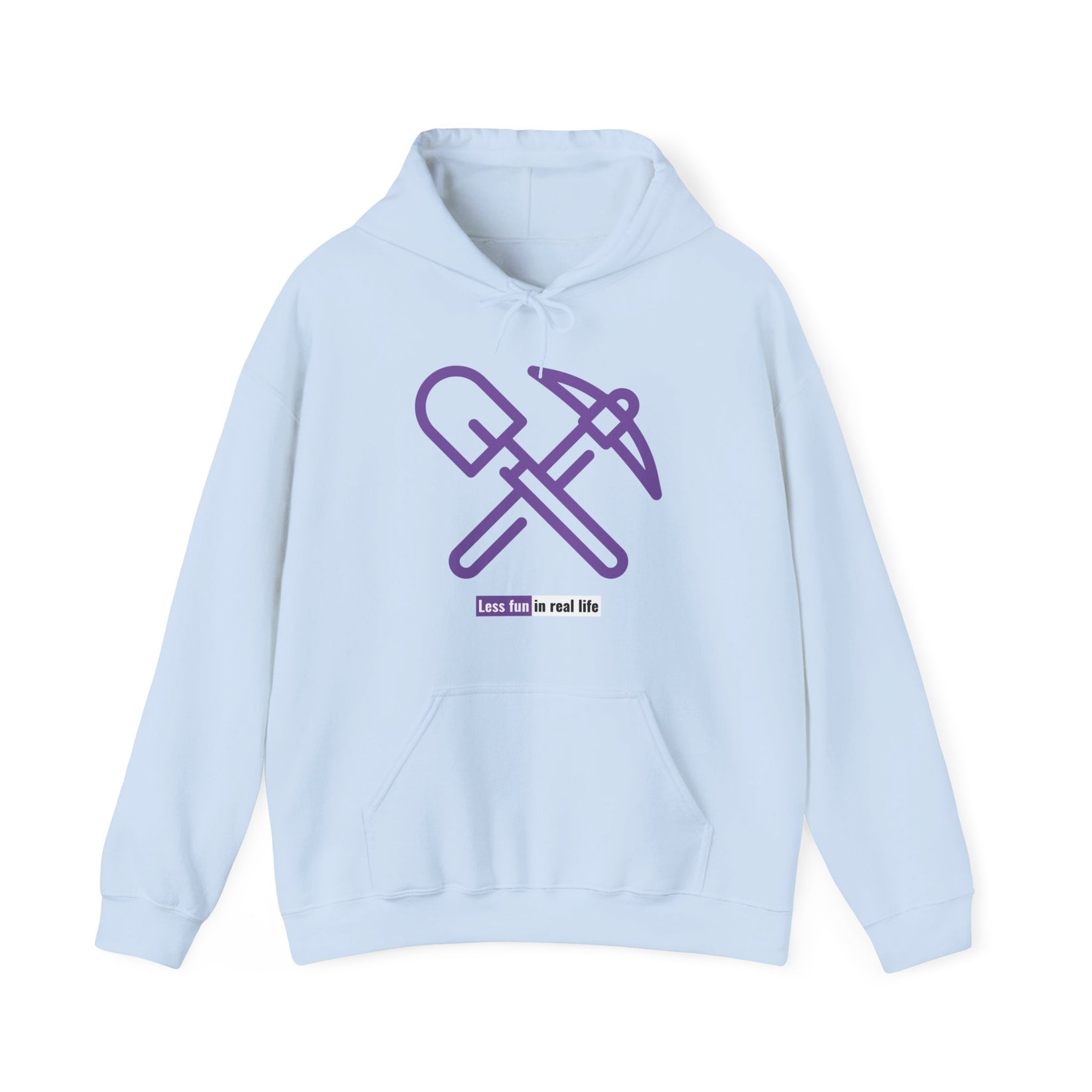 Mining is Less Fun in Real Life Hoodie – Left Handed Wrench